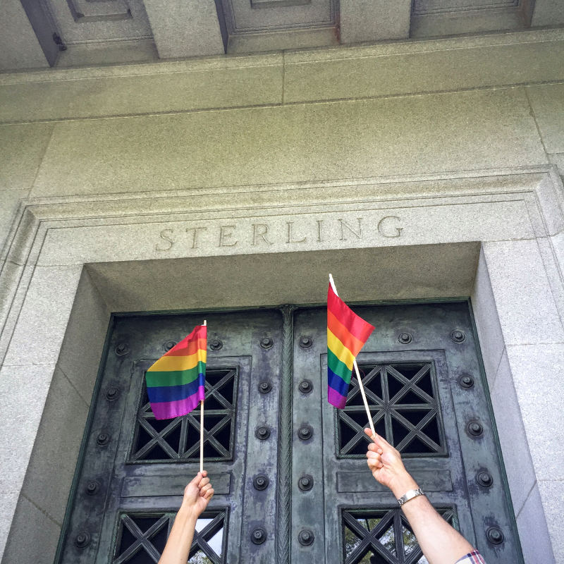 Placing Pride Flags at Woodlawn Cemetery – NYC LGBT Historic Sites Project